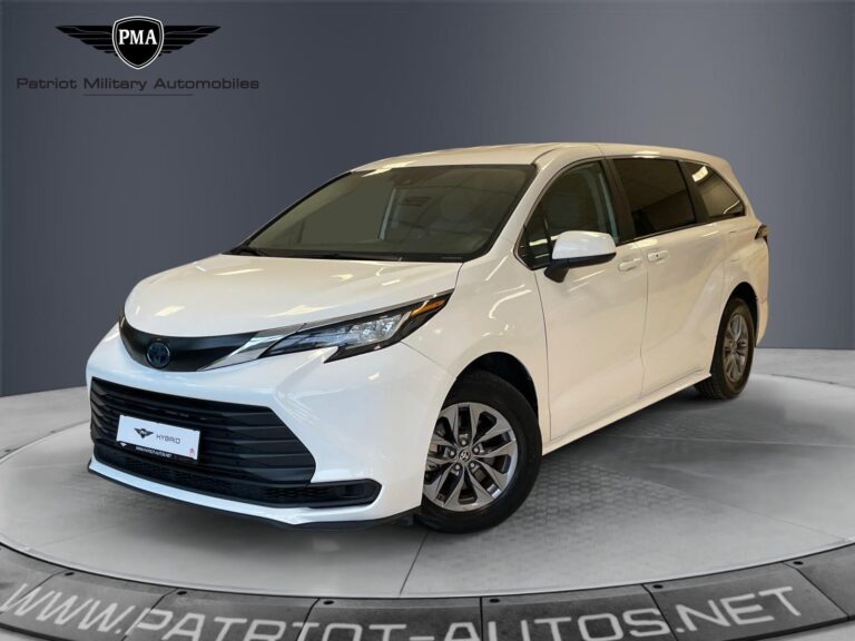 2023 Toyota Sienna LE 2.5L I4 Hybrid - Patriot Military Automobiles